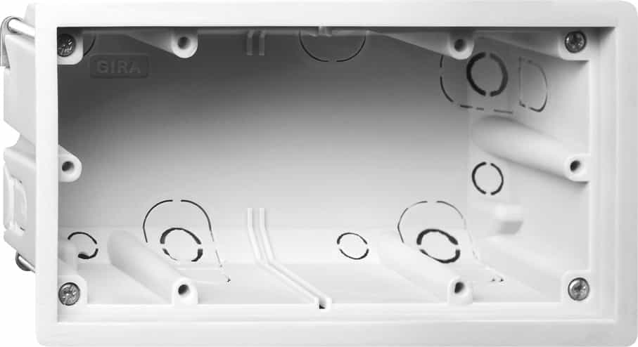 E22 2-gang device box for flat mounting - Swtch