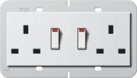 Esprit White Glass Sockets - Swtch
