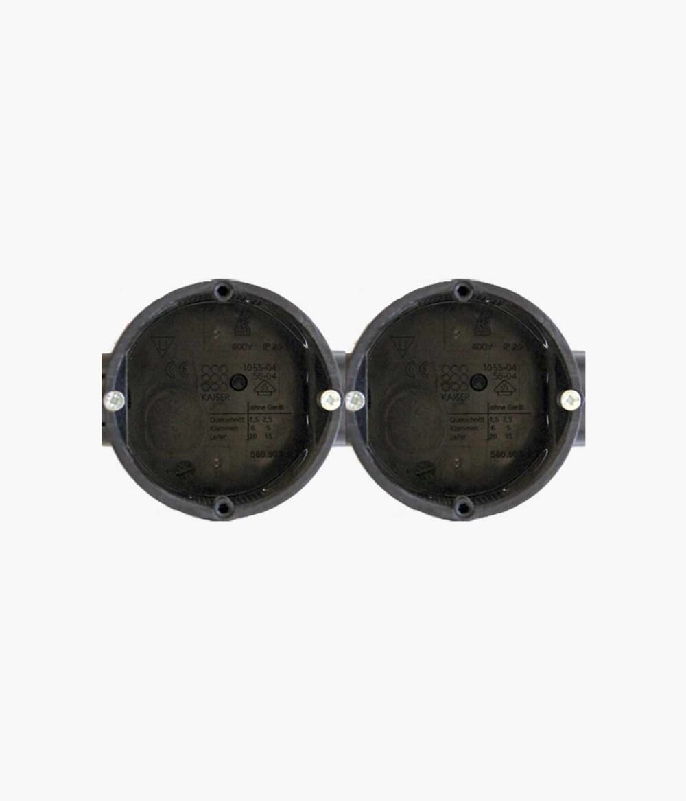Kaiser back box for solid walls (double, 46mm) - Swtch
