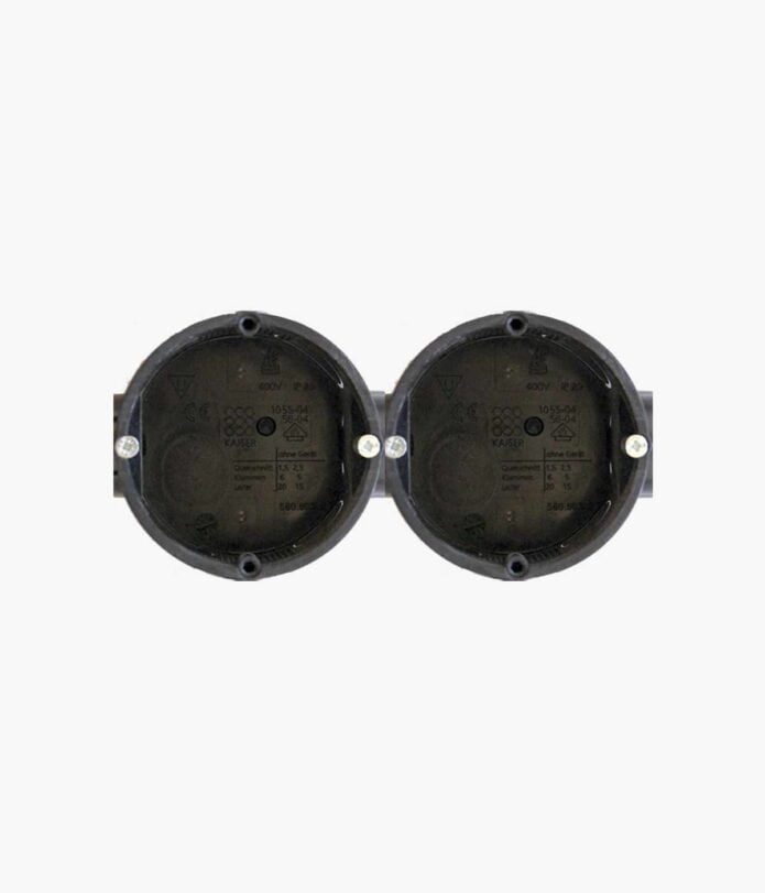 Katy Paty double socket back box, hollow wall - Swtch