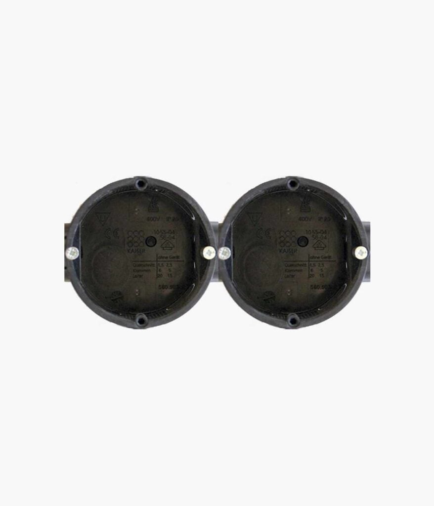 Kaiser back box for solid walls (double, 46mm) - Swtch