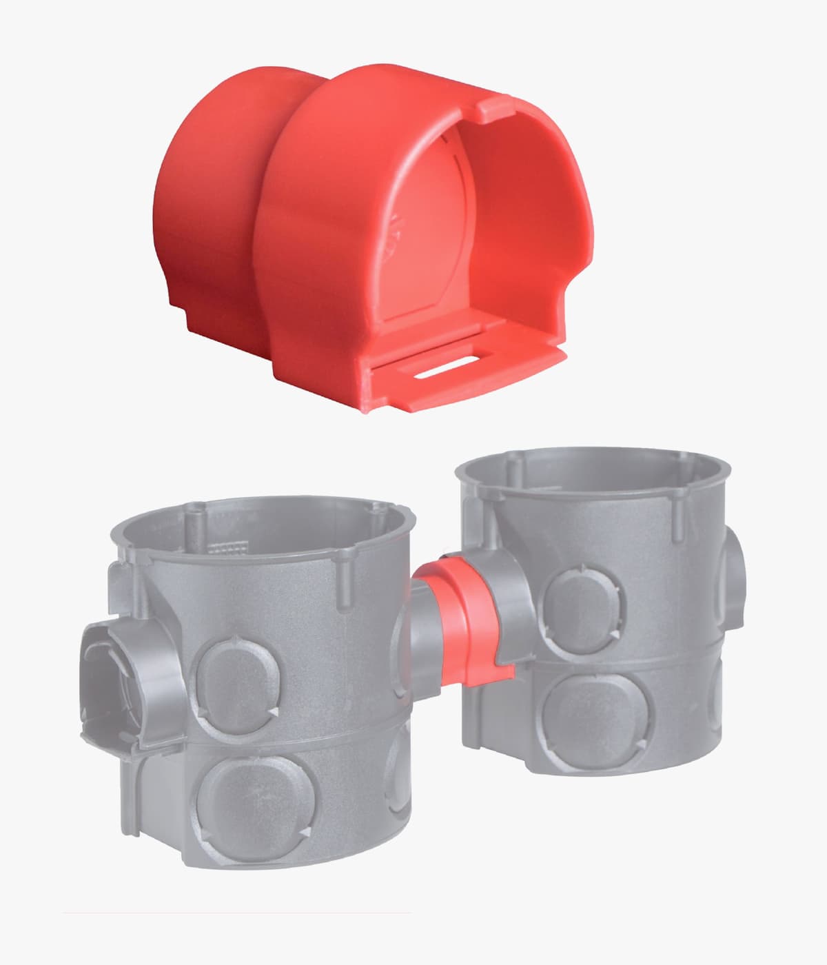 Kaiser back box for solid walls (single, 46mm) - Swtch