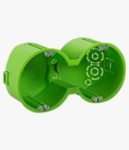 Katy Paty double socket back box, hollow wall - Swtch