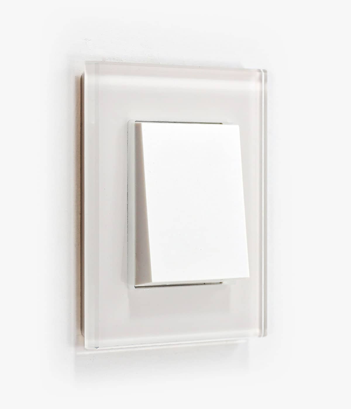 Esprit White Glass light switch - Swtch