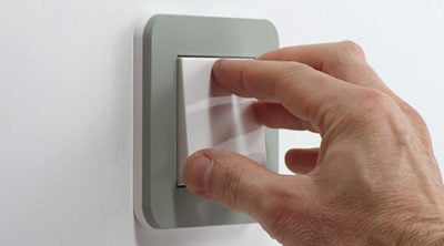 Esprit White Glass light switch - Swtch