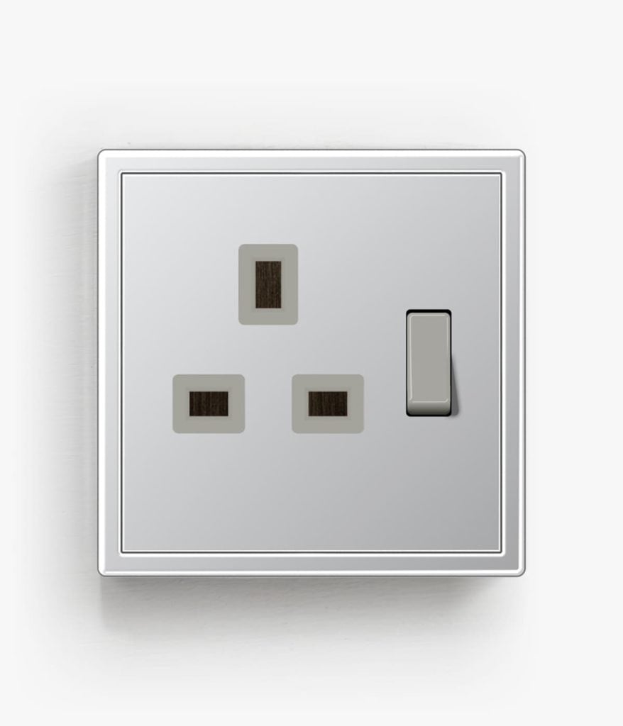 Jung LS 990 stainless steel socket sample (hire) - Swtch