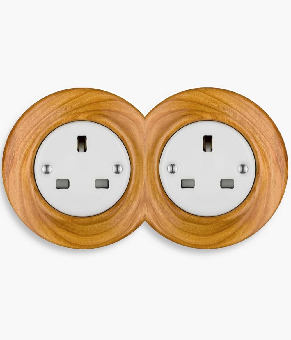 Roo Lignum Oak wooden light switch - from Swtch