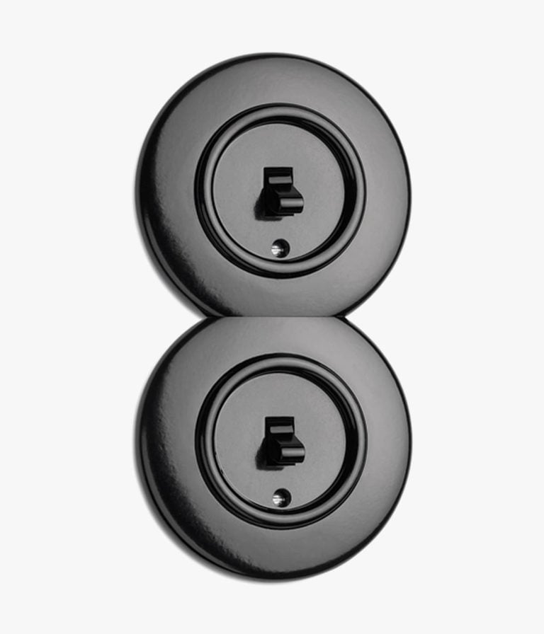 Bakelite Toggle Light Switch (Round)